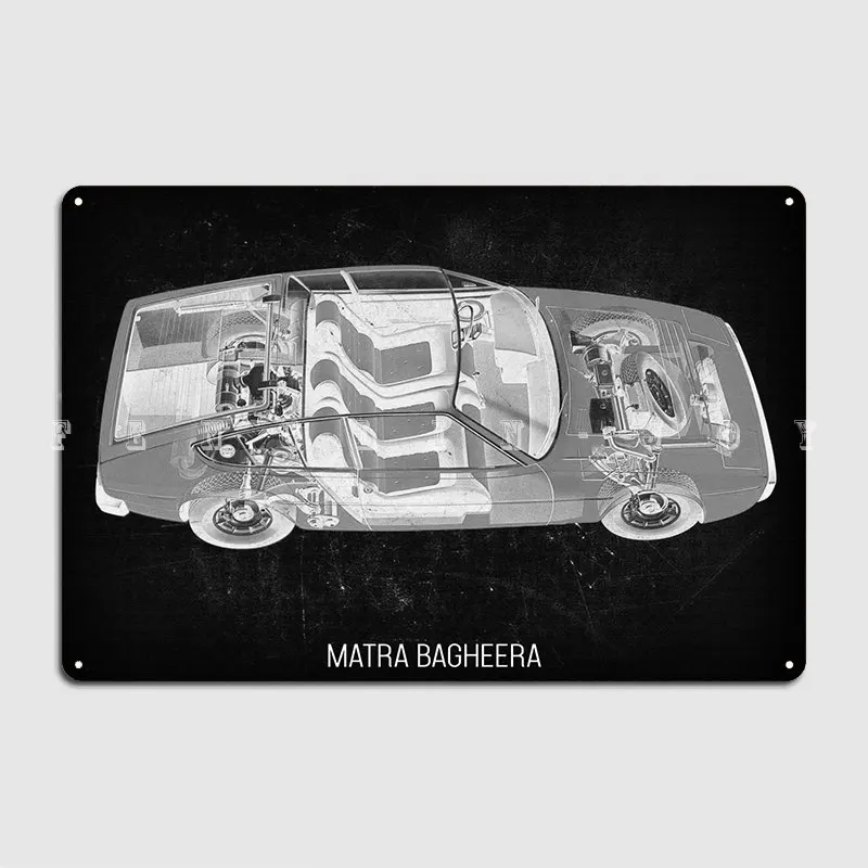 Matra-Bagheera-Metalen-Bord-Muurschildering-Cinema-Decoratie-Garage ...