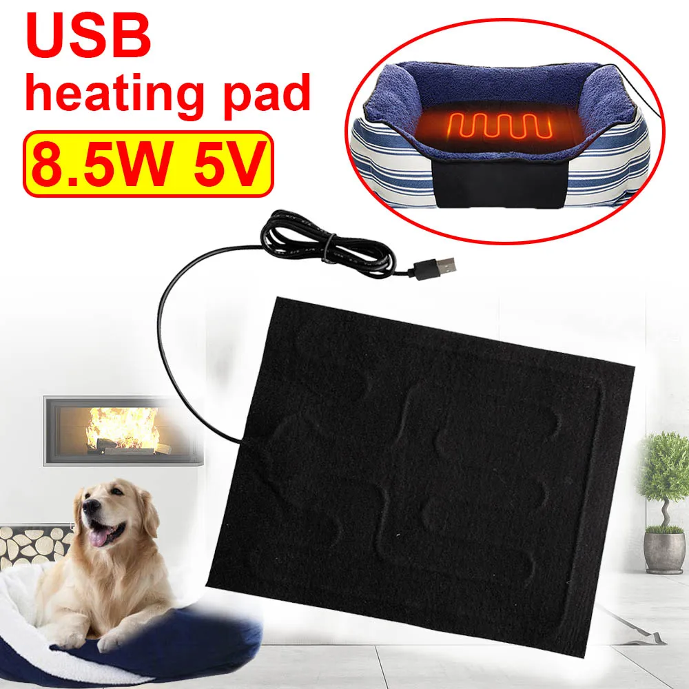 USB Heating Pad Folding Heated Sheet Car Seat Heating Cushion Seat ...