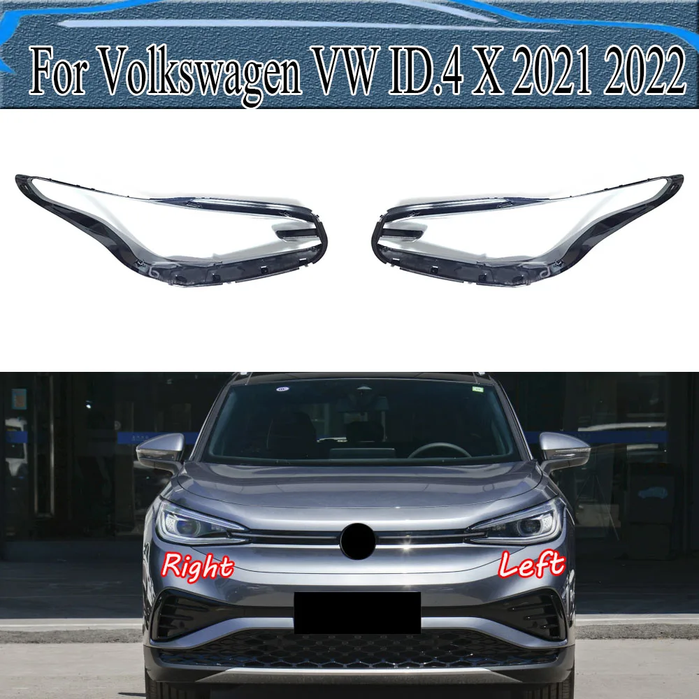 For-Volkswagen-VW-ID-4-X-2021-2022-Headlamp-Cover-Lampshade-Lamp ...