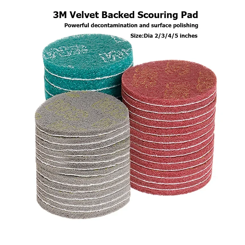 10PCS Industrial Flocking scouring pad Angle grinder grinding disc 2 ...