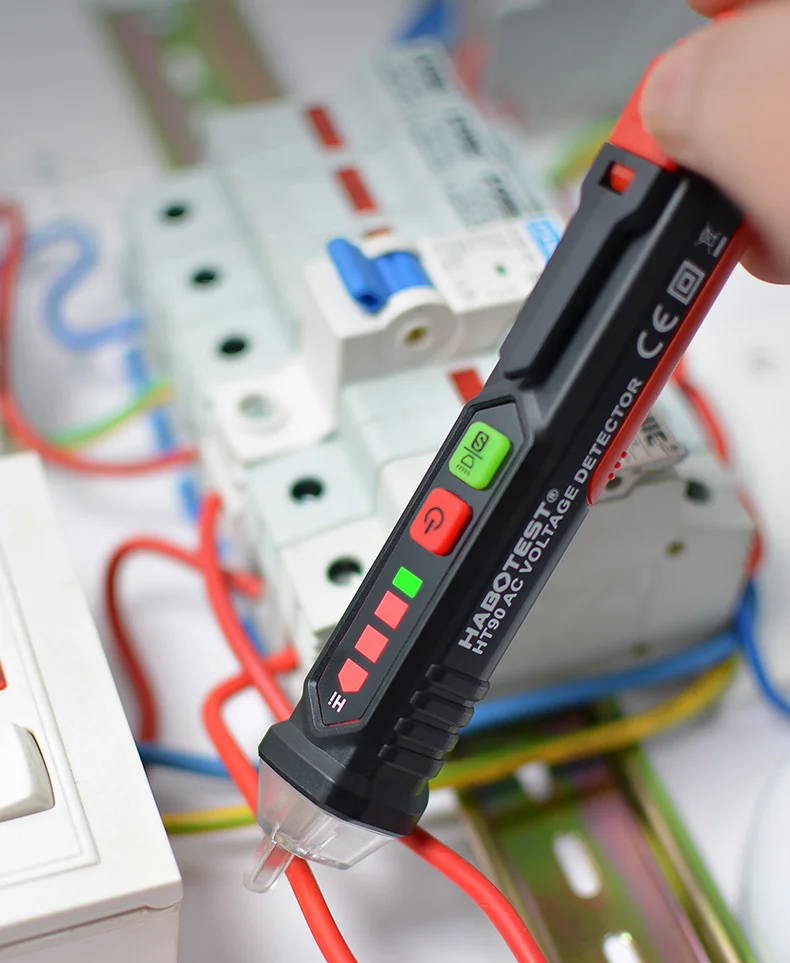 Testeur de stylo couleur HT90 Testeur de tension sans Contact 48-1000V ...