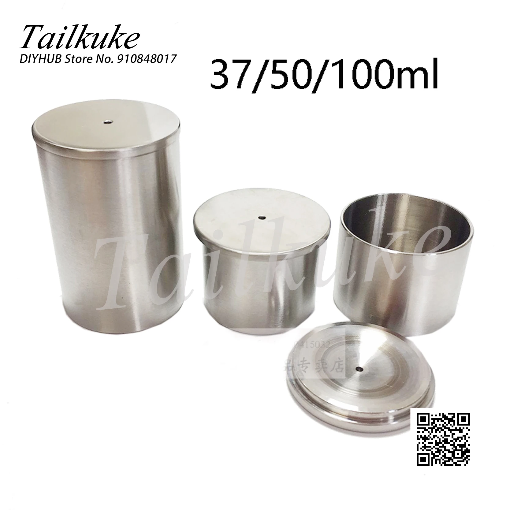 QBB 스테인레스 코팅 비중력 컵, 고정밀 밀도 컵 비중계 37ml 50 비중계 100ml| | - AliExpress