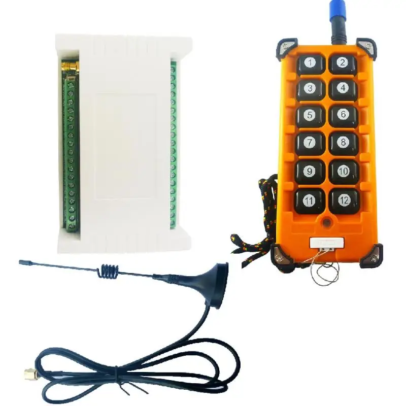 433M+20dBm FSK Industrial Grade Rolling Code Remote Controller DC12V ...