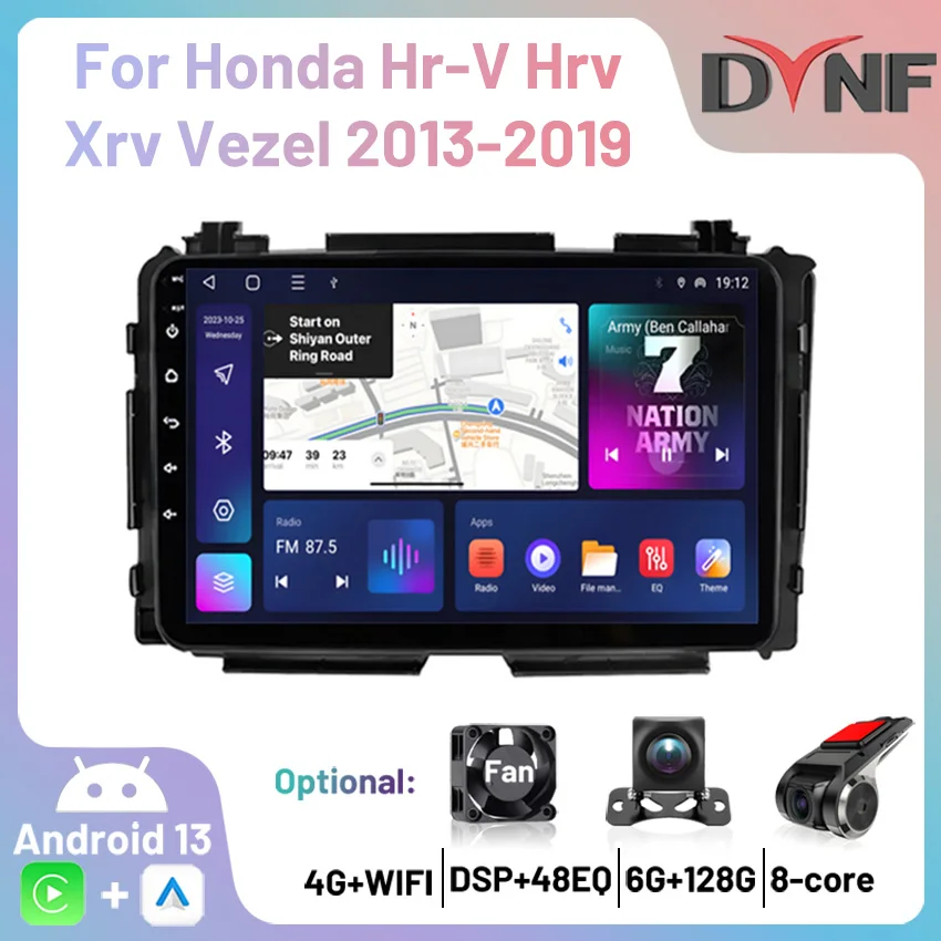 Car-Radio-Android-Carplay-Multimedia-Player-GPS-Navigation-Autoradio-For-Honda-Hr-V-Hrv-Xrv ...