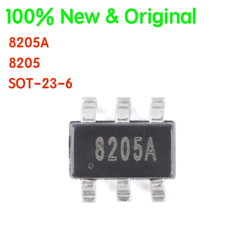 10PCS-LOT-8205A-8205-SOT-23-6-20V-5A-Dual-N-channel-MOS-Chip-100-New.jpg