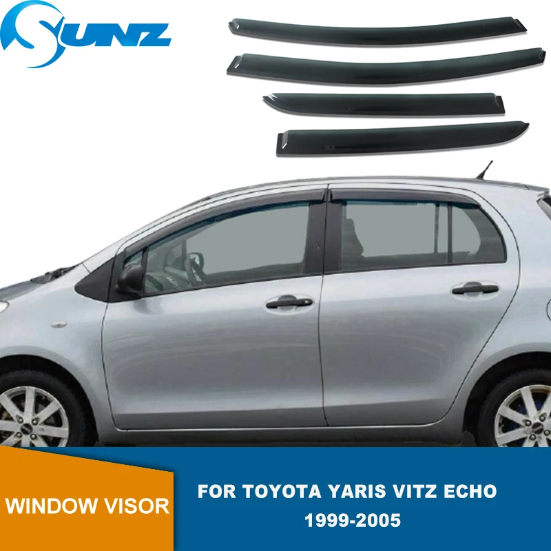 Side Window Visor For Toyota Yaris Vitz Echo Platz 1999 2000 2001 2002 ...