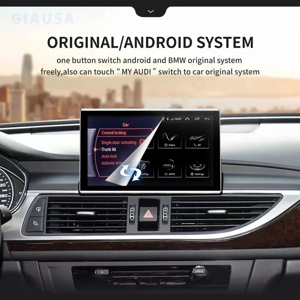 For-Audi-A6-C7-A7-2012-2018-Android-Screen-Android-12-6-128-Car ...