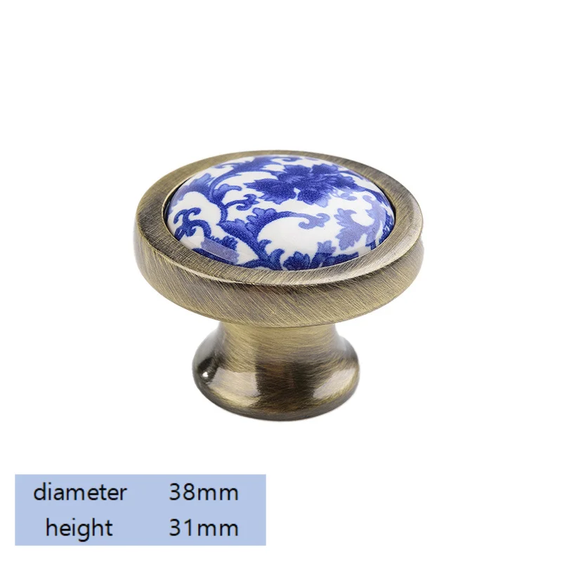 Blue and White Porcelain Ceramic Cabinet Handles - Grandisto.Com