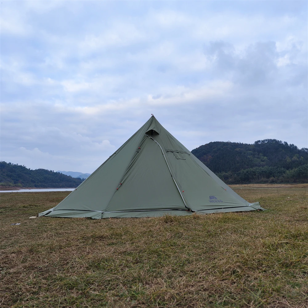 Upgraded 5M Oversized Pyramid Tent With Chimney - Tents - Camping Boutique