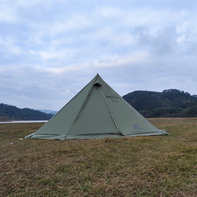 Upgraded 5M Oversized Pyramid Tent With Chimney - Tents - Camping Boutique