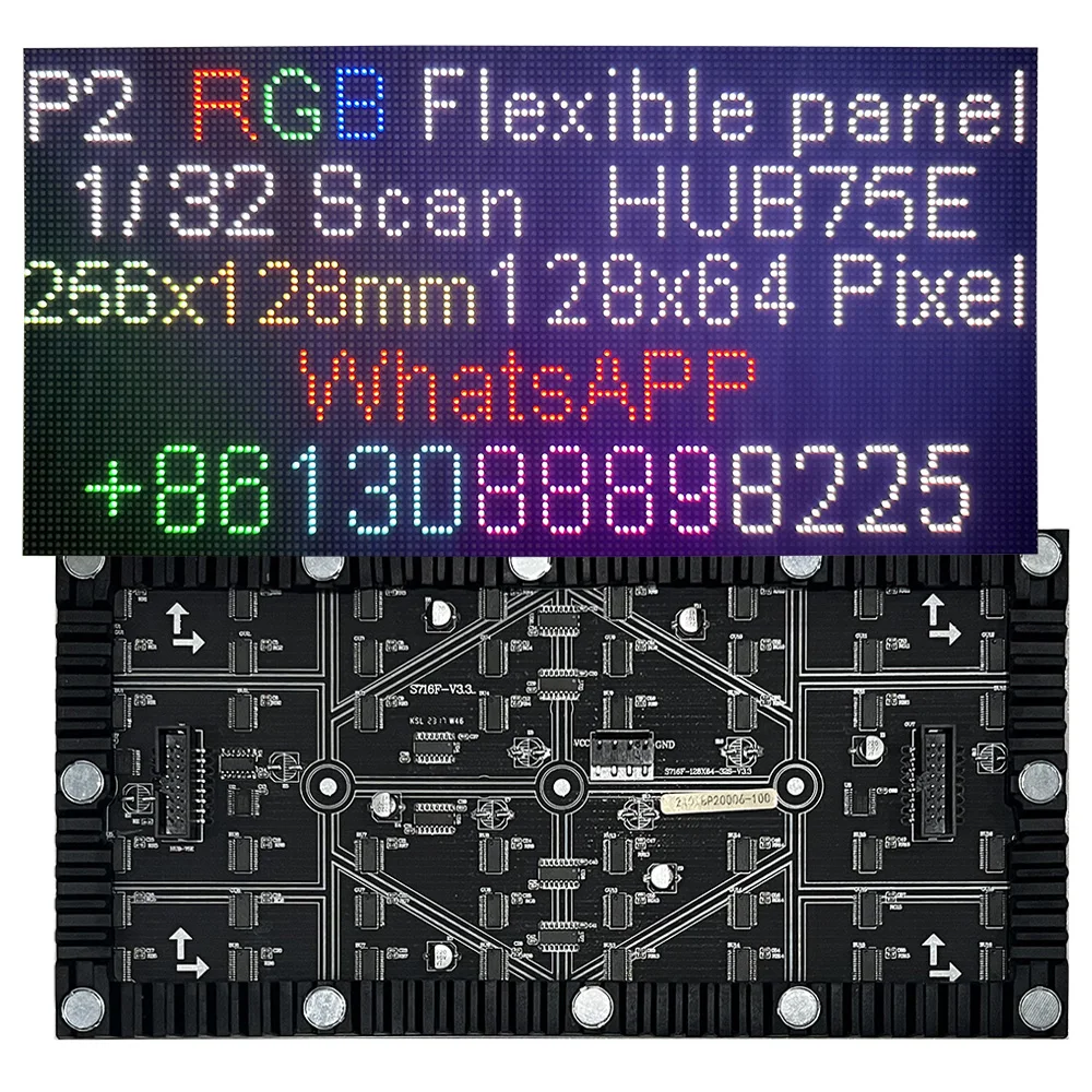 P2-Indoor-Full-Color-LED-Display-Panel-256x128mm-Flexible-module-LED ...