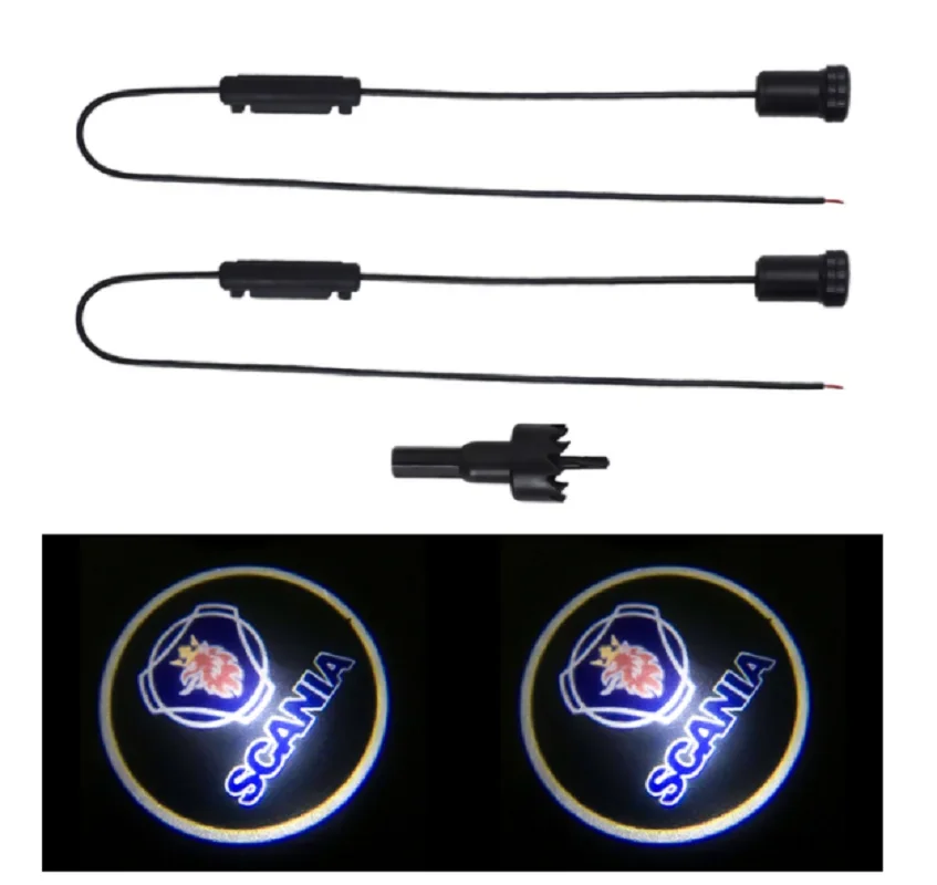 2X-LED-Car-Door-Light-for-Tamiya-Scania-R620-R470-Scania-Logo-Laser ...