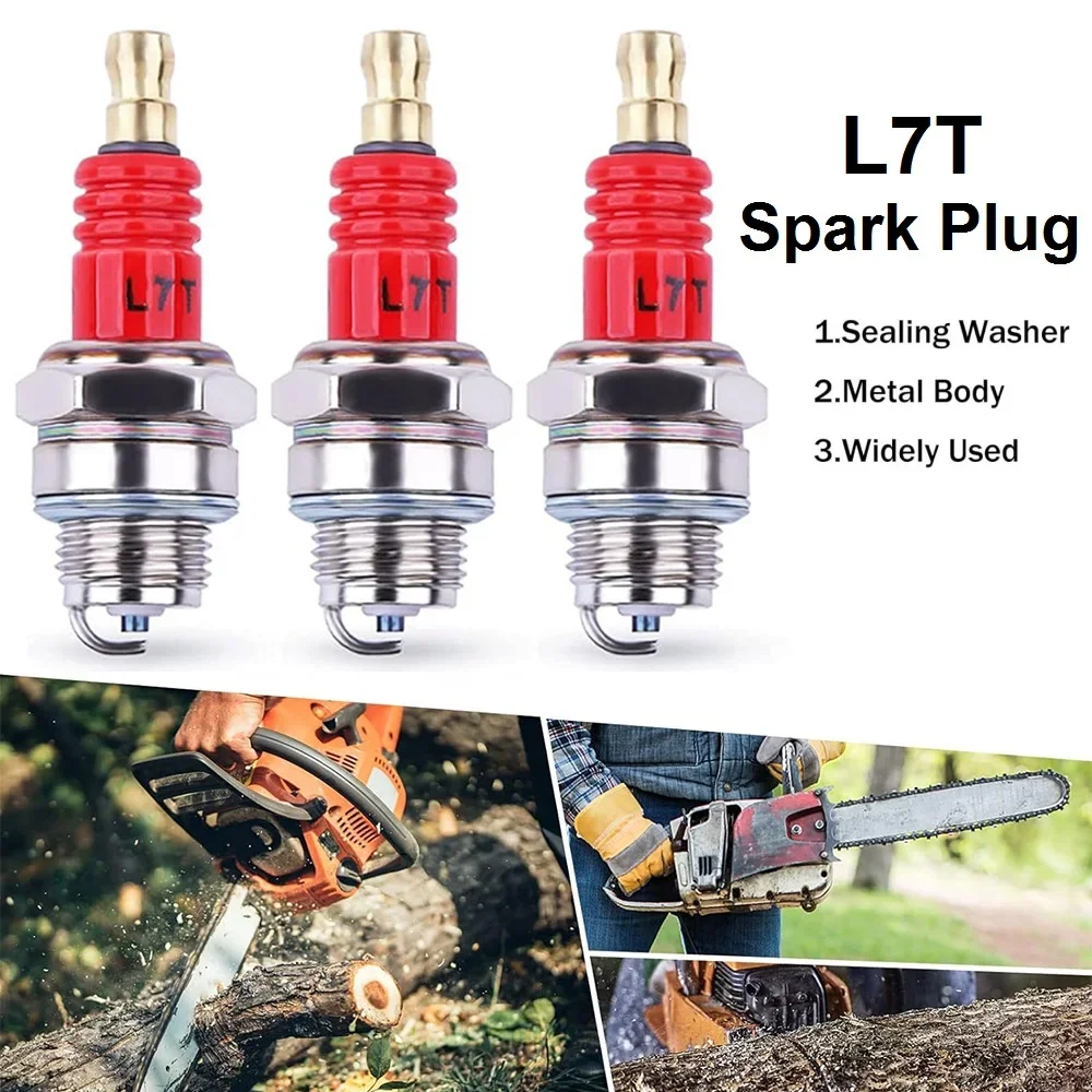 Three-sided-Pole-Spark-Plug-L7T-2-Stroke-Electrode-Gasoline-Chainsaw-Brush-Cutter-Engine-2500 ...
