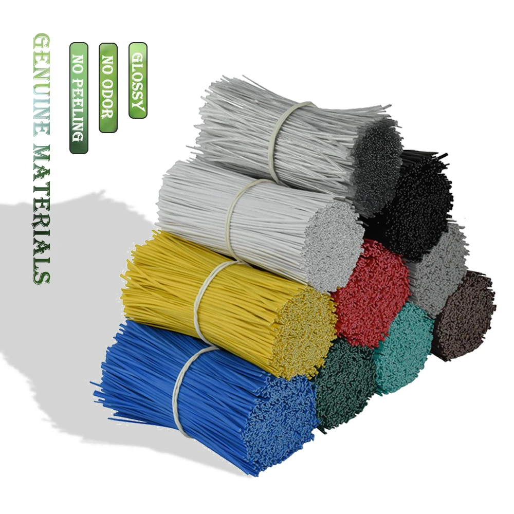 8 cm - 100 attaches de câble de jardinage réutilisables PVC plastique ...