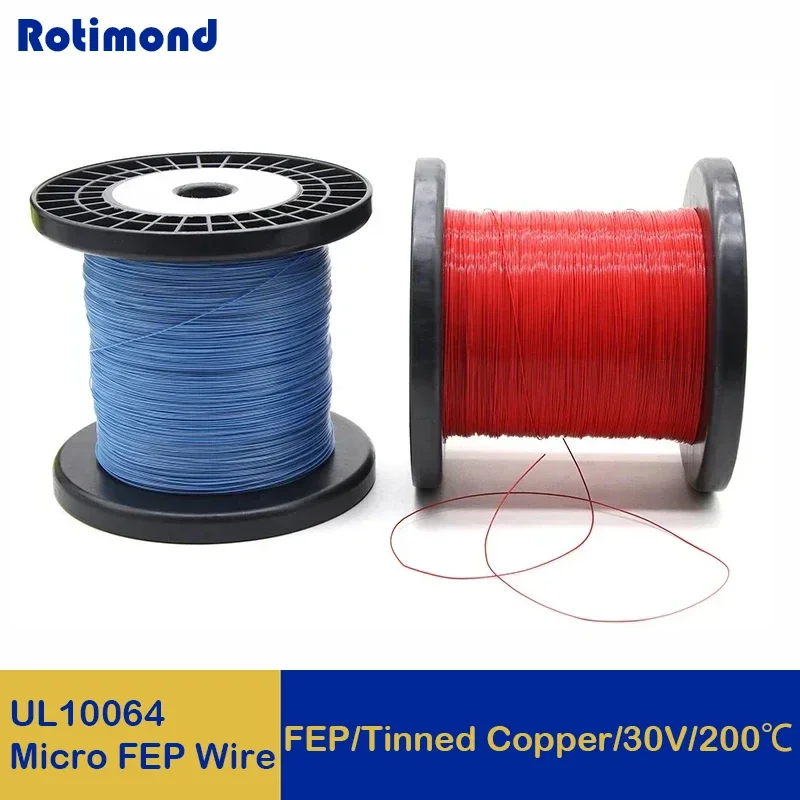 10M-100M-UL10064-FEP-Wire-40-36-34-32-30-28-26AWG-PTFE-Plastic-Ultra ...