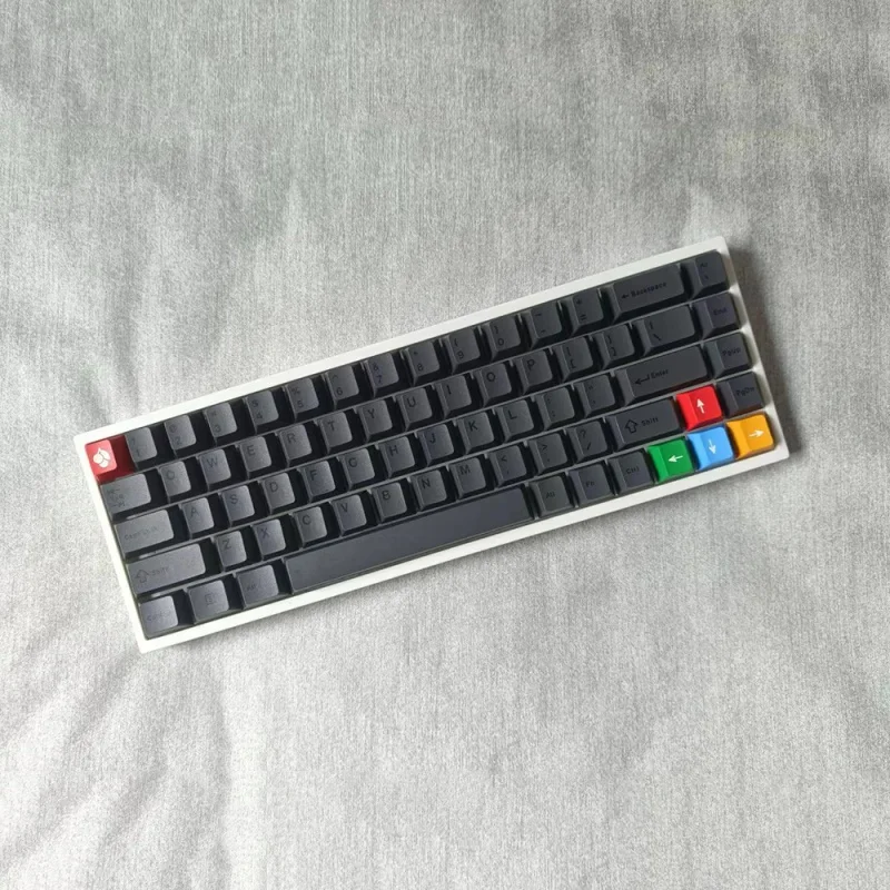 Minimalist Black keycaps PBT cherry profile 61/71/64/68/84/96/980/87 ...