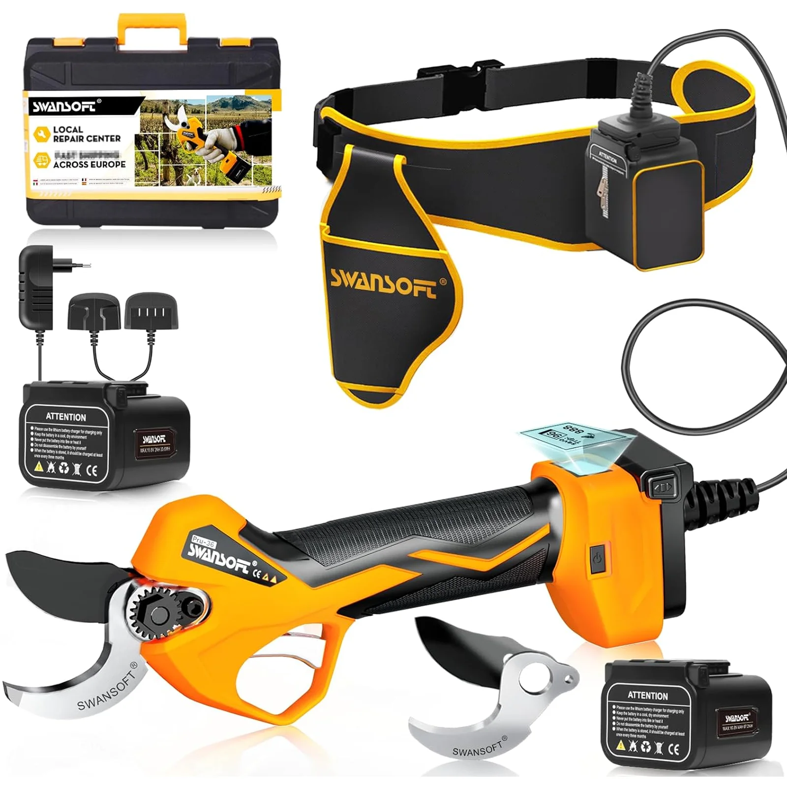 Swansoft-SW-PRU-36-36mm-cordless-electric-pruning-shear-with-anti-cut ...