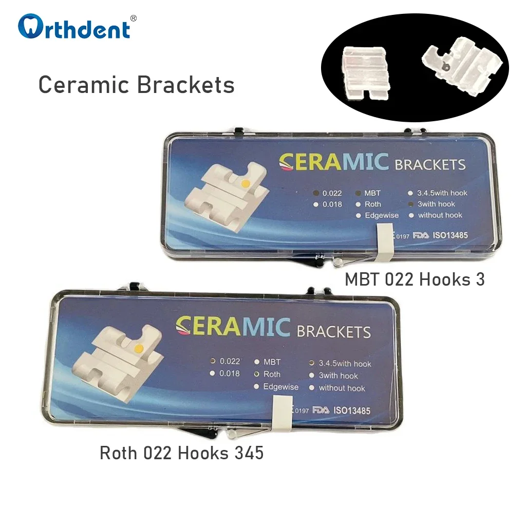 20-Pcs-Orthodontic-Brackets-Dental-Ceramic-Braces-For-Teeth-Roth-MBT-0 ...