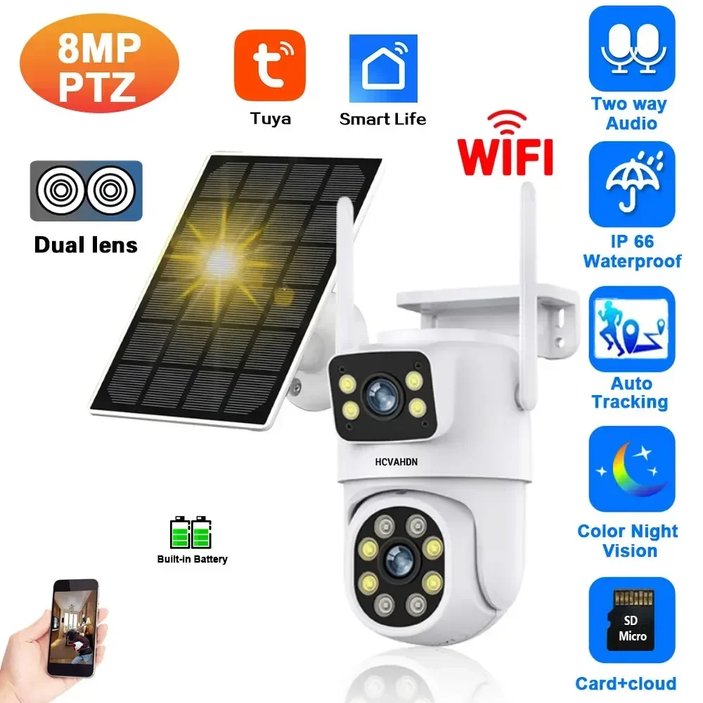Tuya-Solar-PTZ-Camera-Outdoor-Dual-Lens-WiFi-Solar-Panel-Security ...