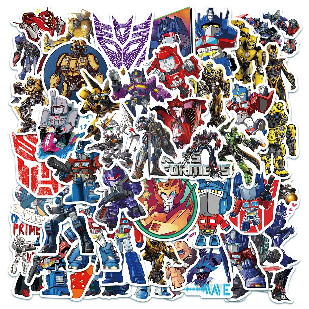 50Pcs Autobot Transformers Stickers Motorcycle Car Skateboard Laptop ...