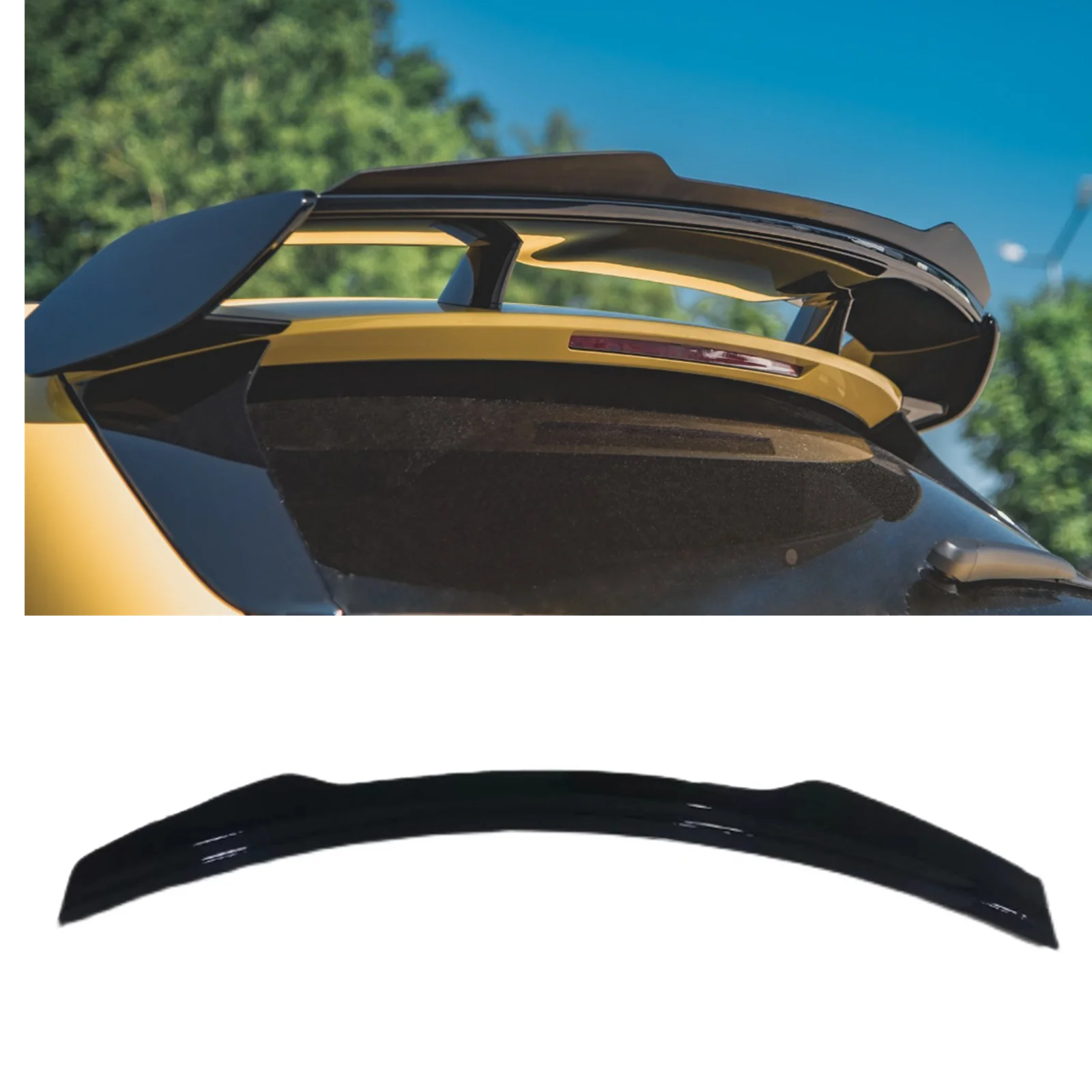 A45S Style Rear Trunk Lid Spoiler Wing For Mercedes Benz A Class AMG ...