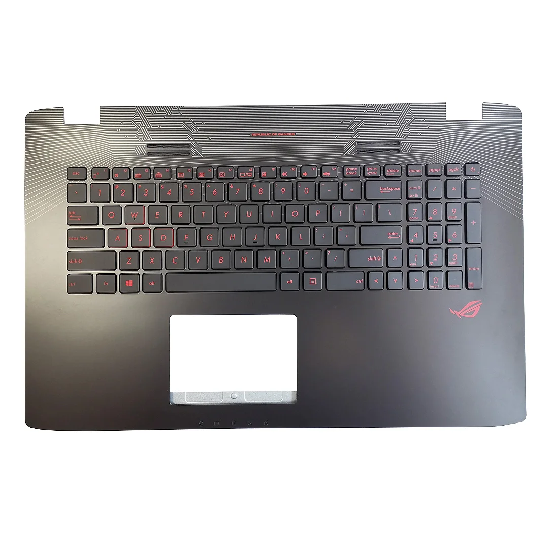 Brand-New-US-Russian-Topcase-Case-Keyboard-For-ASUS-ROG-GL752-GL752V ...