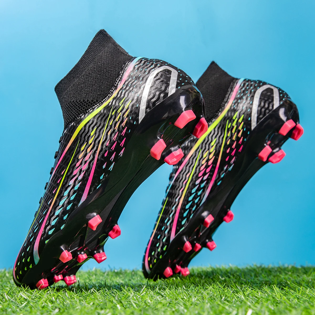 MEN-S-Professional-Soccer-Shoes-FG-AG-Long-Nail-Adult-Artificial ...
