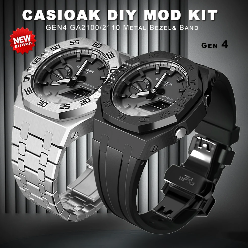 CasiOak-Mod-Kit-GEN4-GA2100-GAB2100-Metal-Bezel-for-Casio-Modification ...