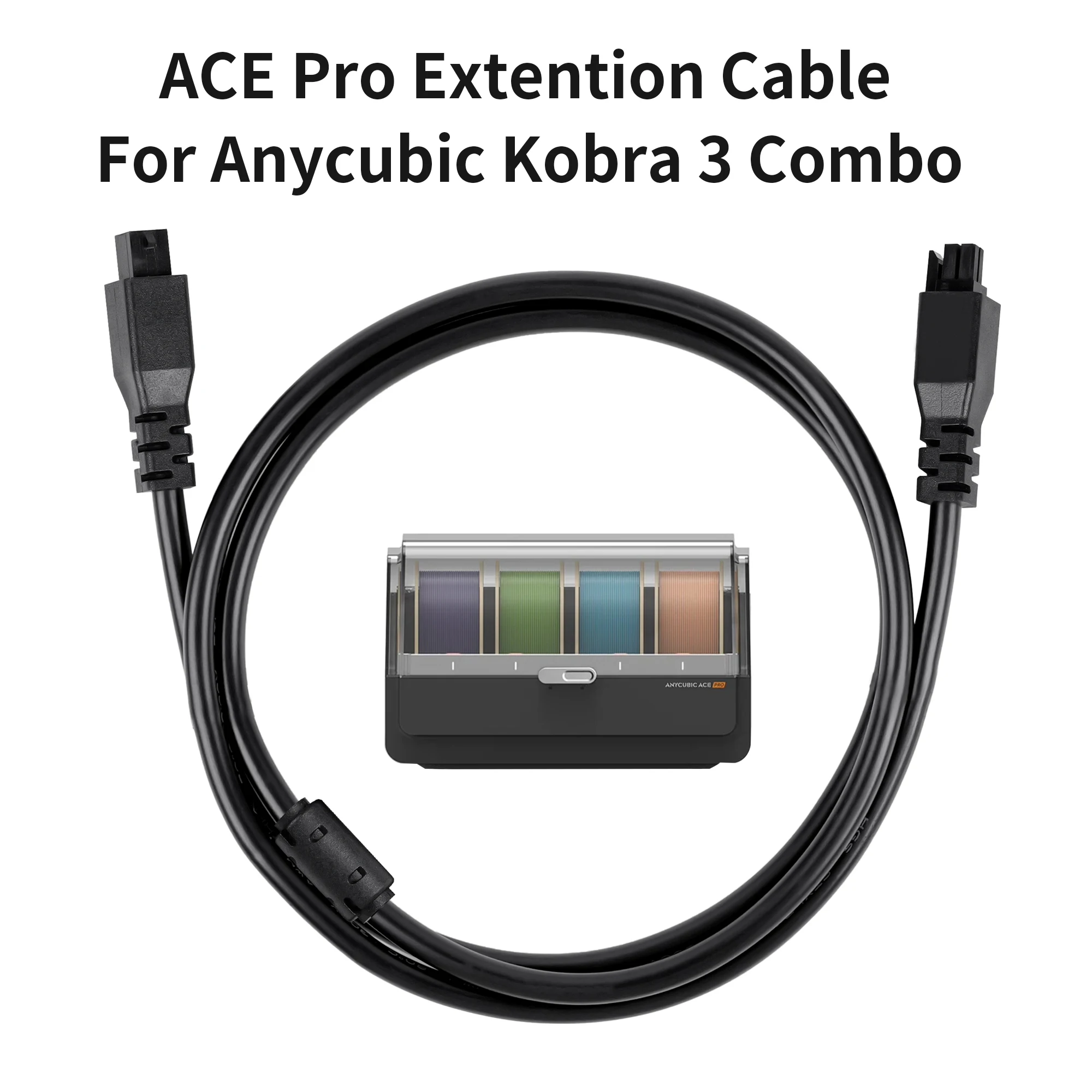 For Anycubic kobra 3 Combo 4-pin Data Cable ACE Pro Extension Cable 1M ...