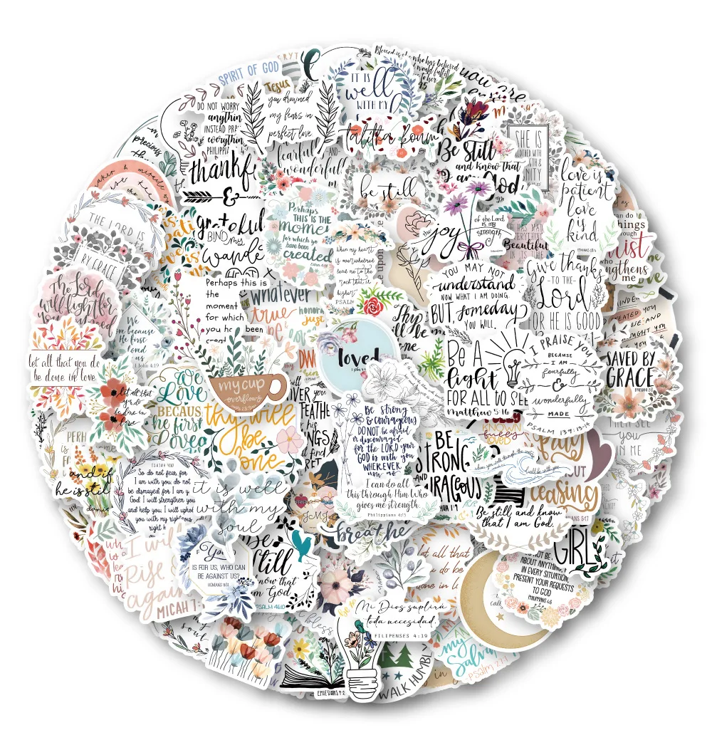 Pegatinas-de-la-Biblia-para-ordenador-port-til-calcoman-a-impermeable ...