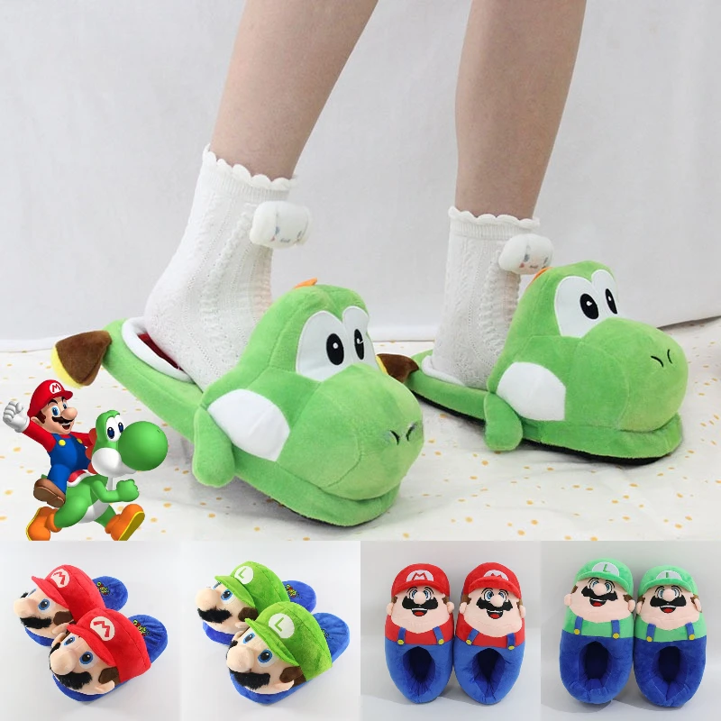 Super-Marios-Bros-Cosplay-Plushes-Slippers-for-Women-Anime-Figures ...