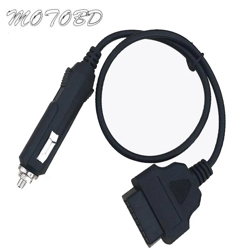 New OBDII OBD2 Power Supply Cable 16Pin Female to Car Cigarette Lighter 12V DC Power Source OBD ...
