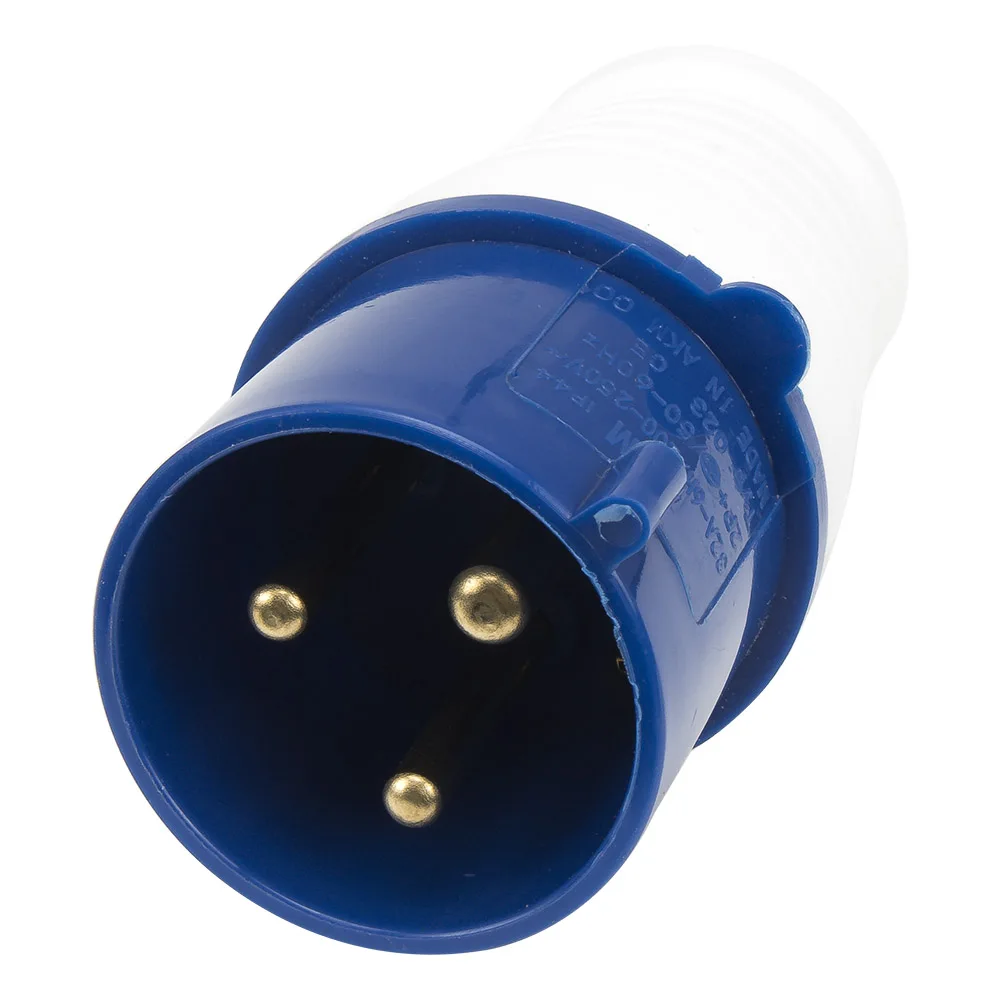 32A 2P E 3 pin 220-240V IP44 023 single phase splashproof industrial ...