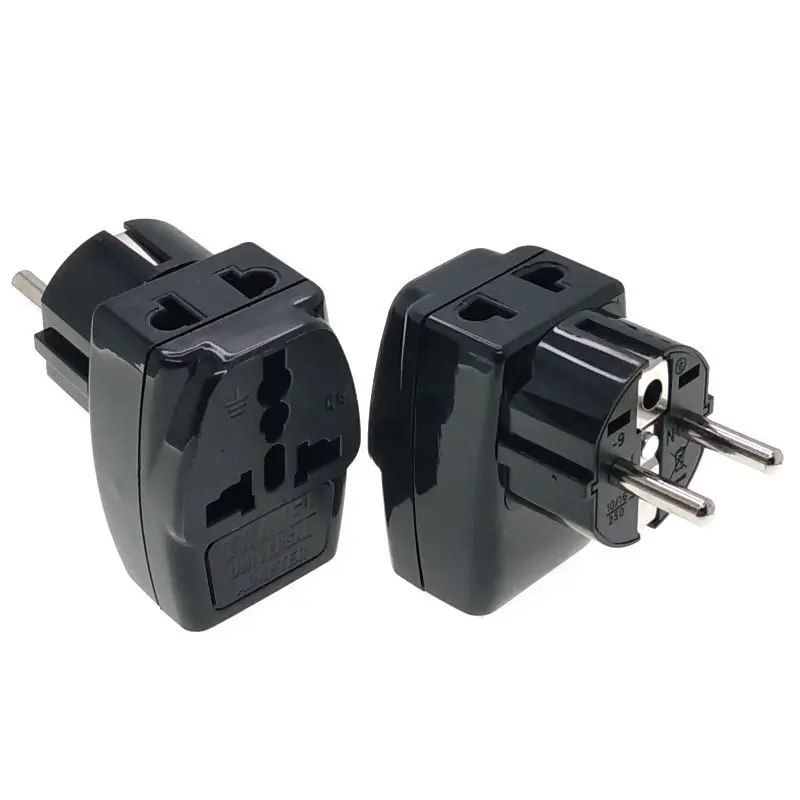 3 IN 1 - Schuko Plug Adapter Converter Universal Outelt AC250V 16A