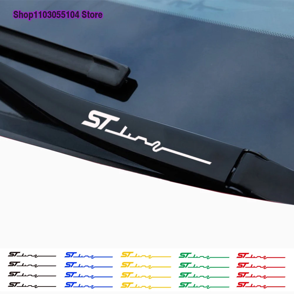 4pcs-Reflective-Car-Front-Rear-Window-Wiper-Sticker-For-Ford-ST-LINE ...