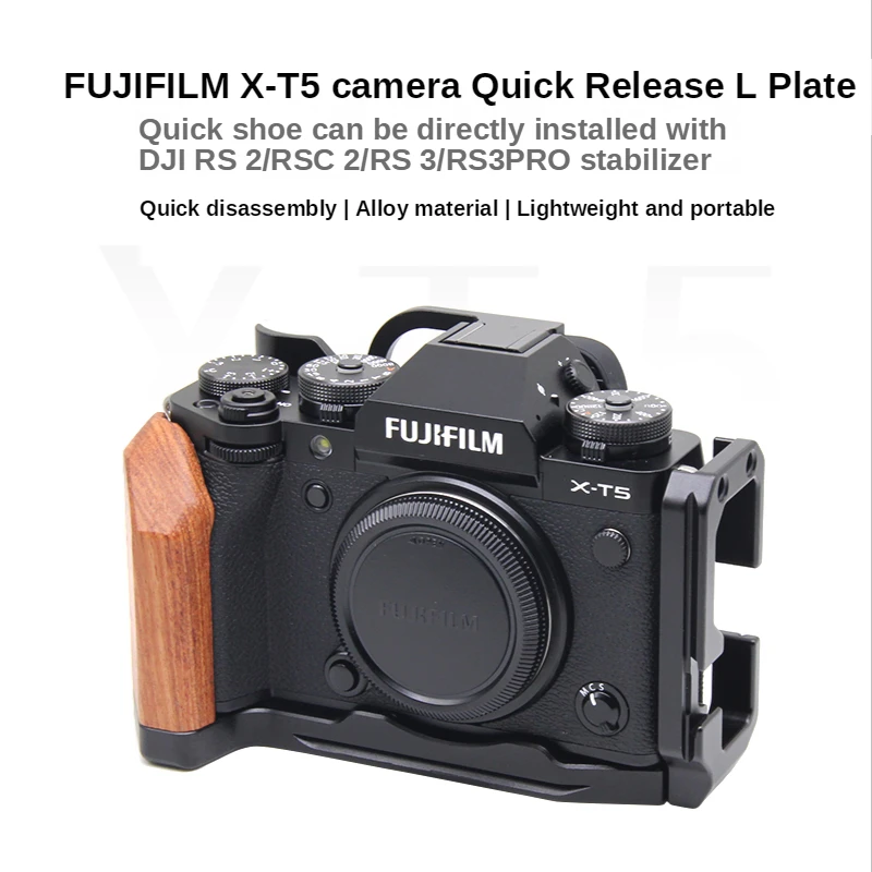 M-REMOTE fujifilm XT5 XT4 Quick Release L Plate Bracket Holder Hand Grip for FUJI XT5 grip ...