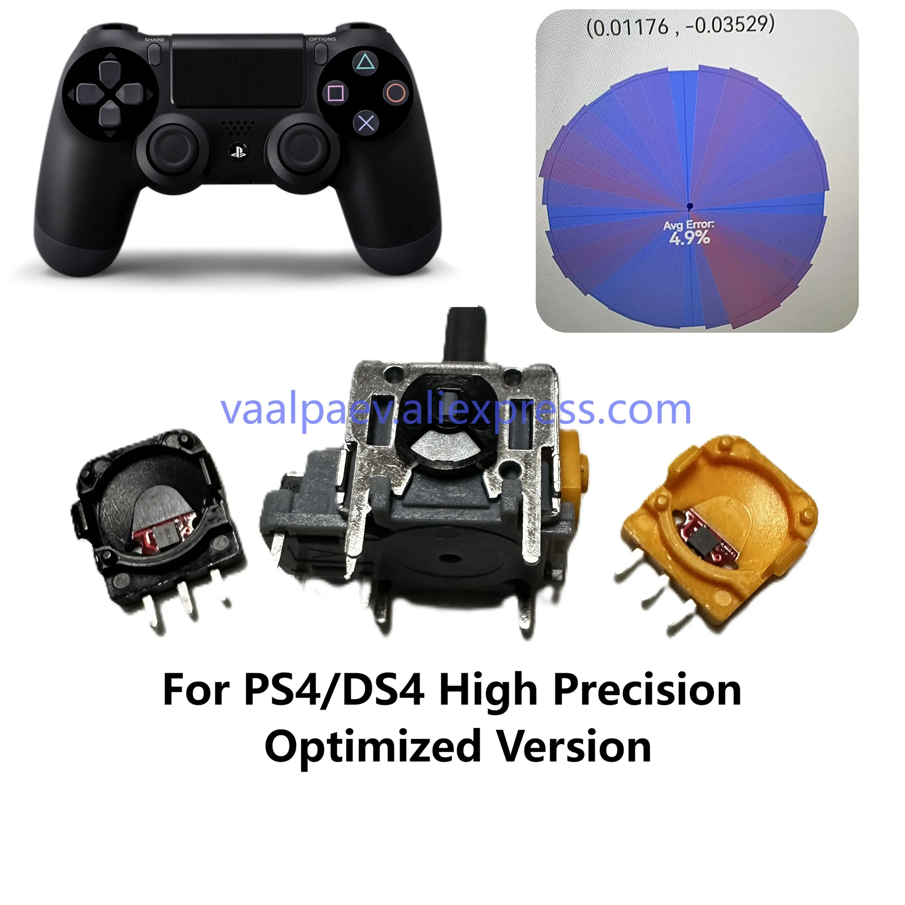 For-PS4-DS4-PS5-DS5-Hall-Effect-Analog-Joystick-PlayStation-5-DualSense ...