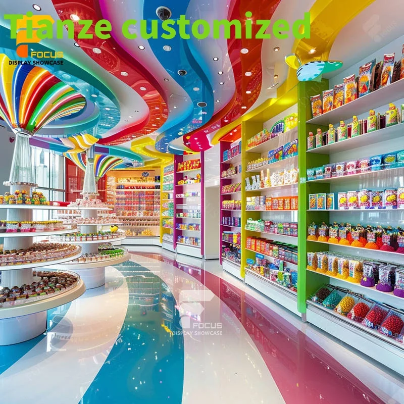 Customized-Chocolate-Bean-Display-Supermarket-Candy-Retail-Display ...