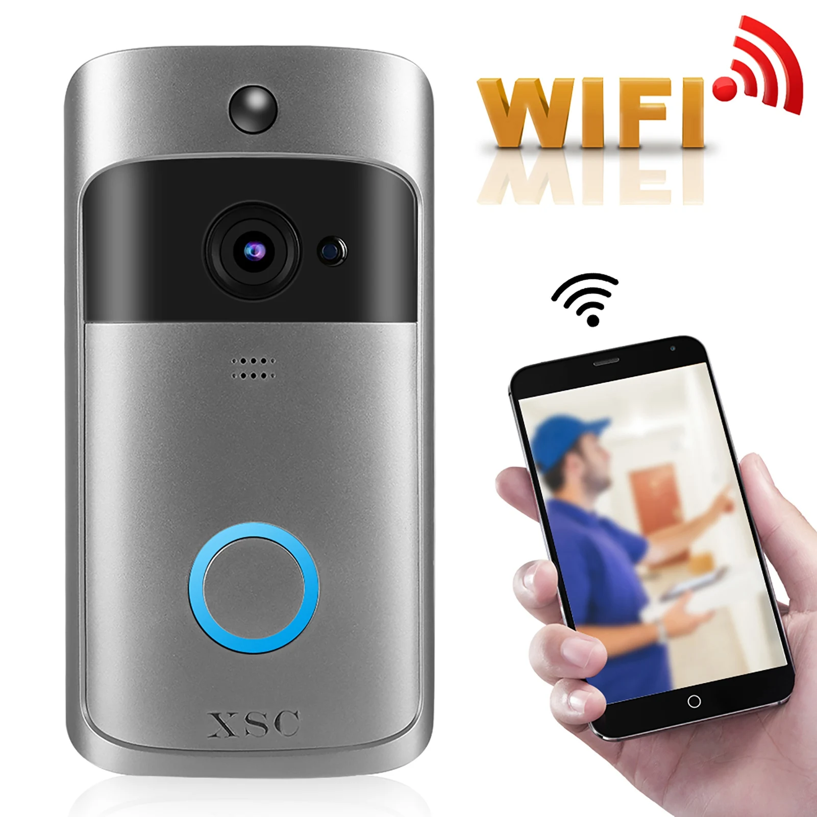 Door-Phone-System-Smart-Wifi-Video-Intercom-Wireless-Infrared-Doorbell ...