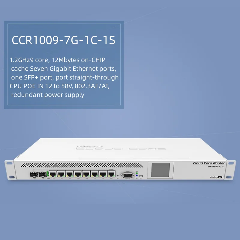 MikroTik Roteador De Fibra Gigabit, Interface SFP Dual Elétrica ROS ...