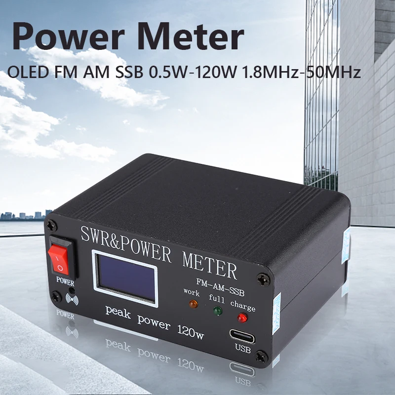 1-8MHz-50MHz-Power-Meter-FM-AM-SSB-0-5W-120W-SWR-Power-Meter-Aluminum ...