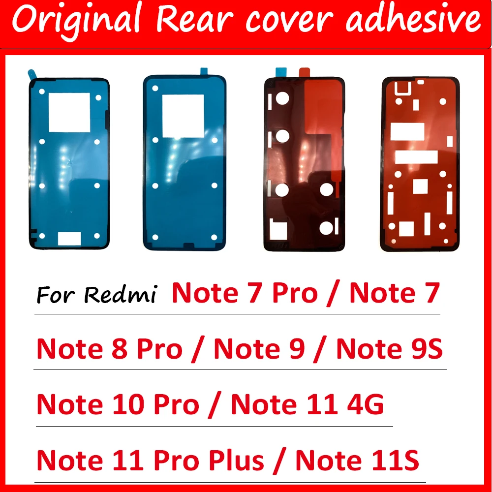Original-Back-Adhesive-Waterproof-For-Xiaomi-Redmi-Note-7-8-9-10-11-Pro ...
