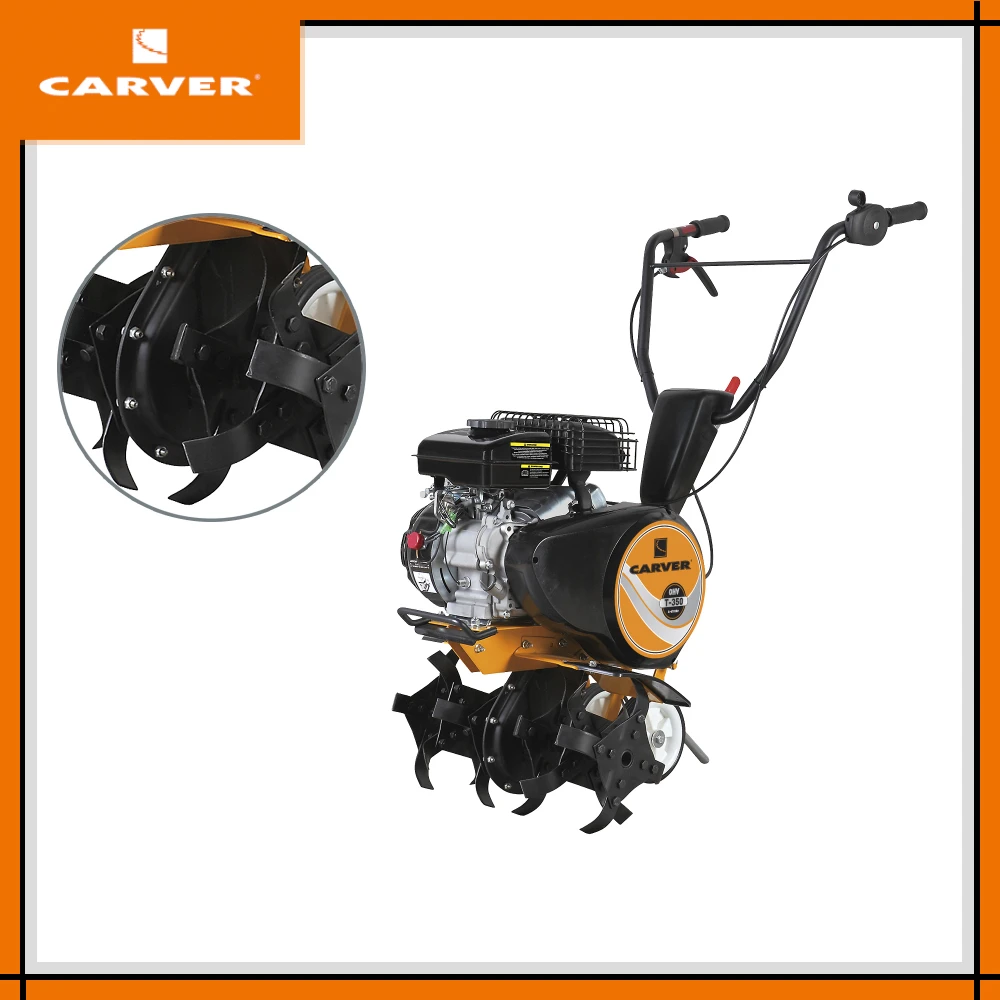 Petrol Motor Cultivator Carver T-350 (garden Tiller, Rotavator) Walk ...