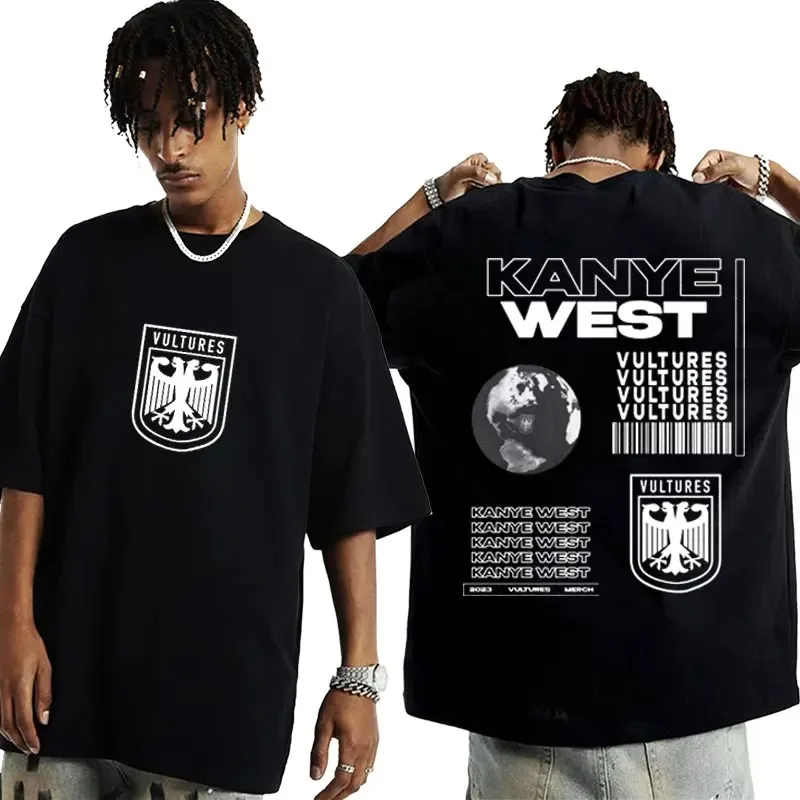 Rapper-feminino-e-masculino-Kanye-West-Album-Vultures-Logo-Graphics-T ...