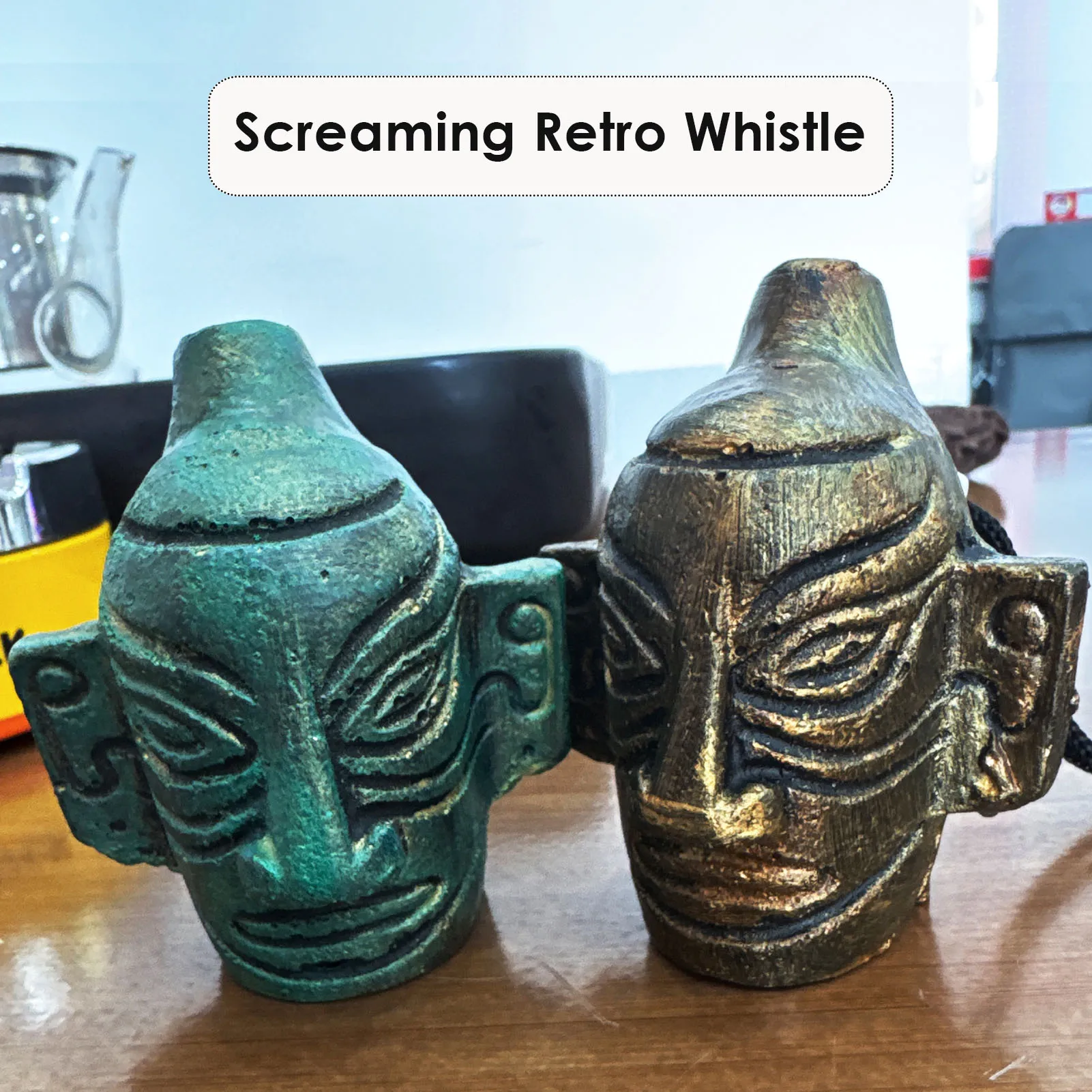 Aztec-Death-Whistle-Retro-Prank-Screaming-Whistle-Toy-Realistic-Shape ...