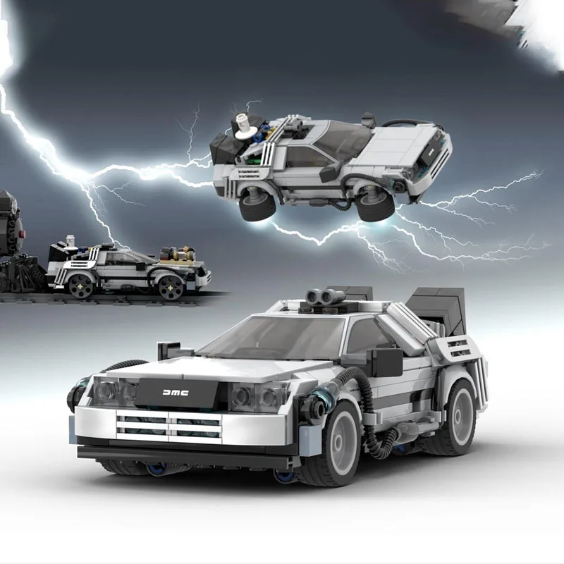 Building-Block-Truck-Time-Machine-MOC-Delorean-Kit-de-montagem-Sci-Fi ...