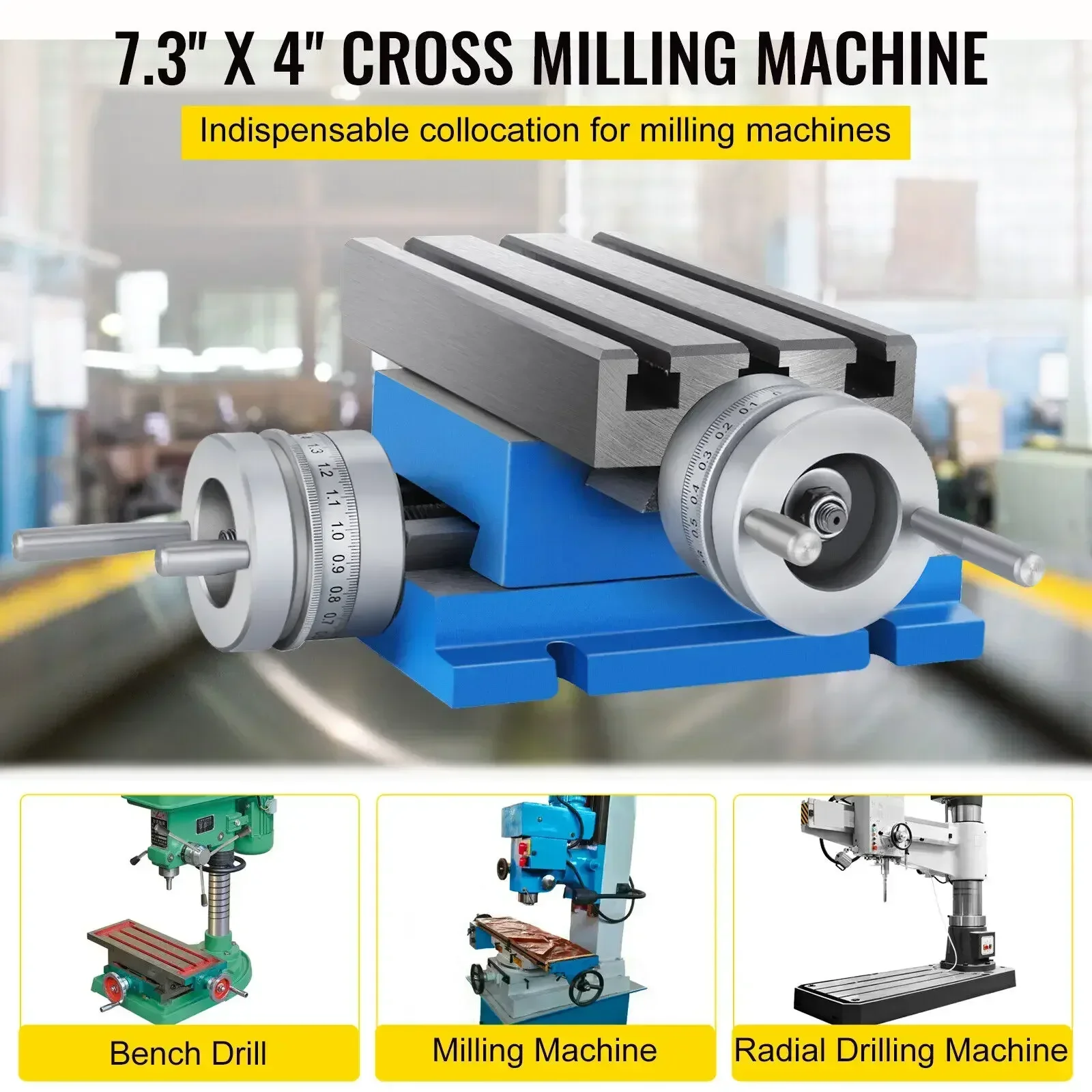 VEVOR-Milling-Machine-Work-Table-Slide-Cross-Compound-Slide-Milling ...