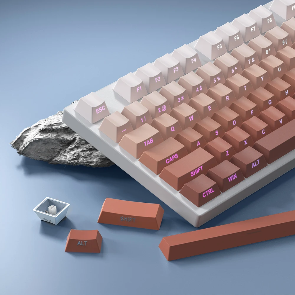 PBT-Keycaps-133-keys-Cherry-Profile-Custom-Keycaps-Side-Engraved-Font ...