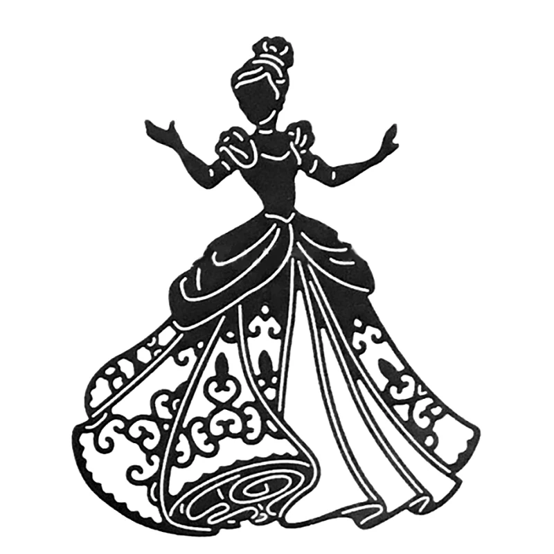 Cinderella Clip Art Black And White
