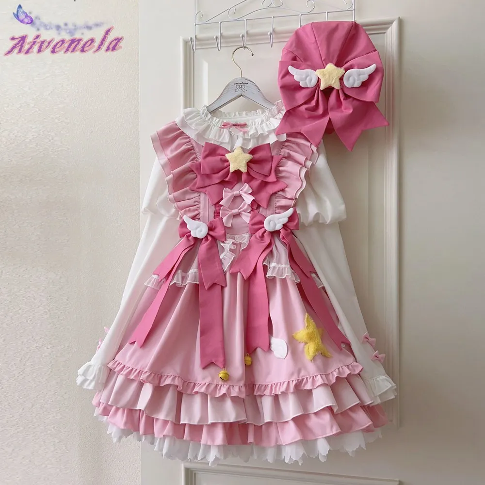 Sweet-Lolita-JSK-Straped-Dress-Loli-Dresses-Female-Soft-Girls-Wing-Bow ...